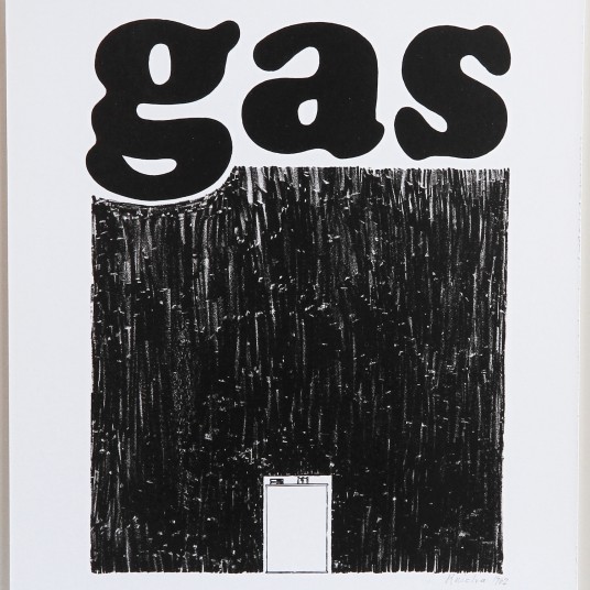Ed Ruscha "GAS: EARLY GRAPHIK WORK 1960-1977: Exhibition Announcement ...